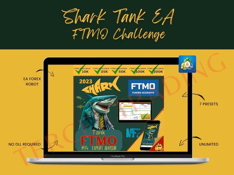 Shark Tank FTMO EA + SetFiles MT4 EA No DLL - FX Crow